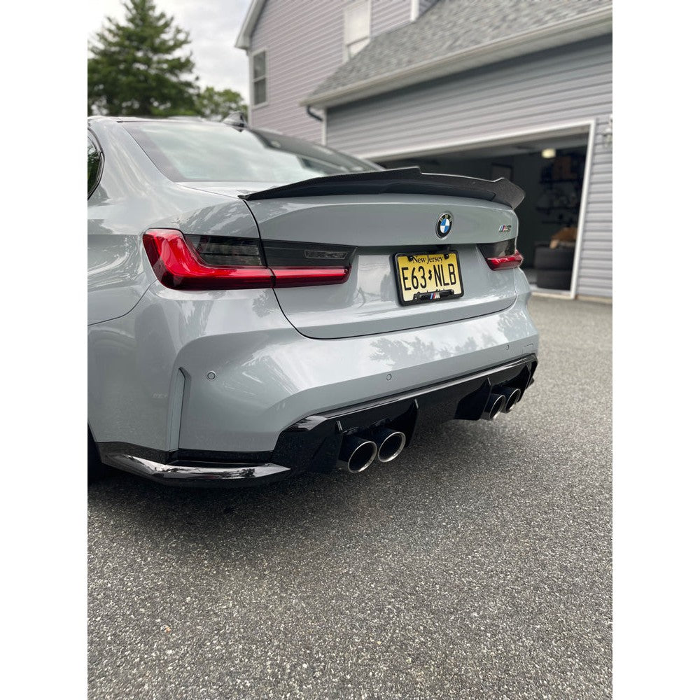 PSM Style High Kick Carbon Fiber Spoiler - BMW G20 3 Series / G80 M3 ...