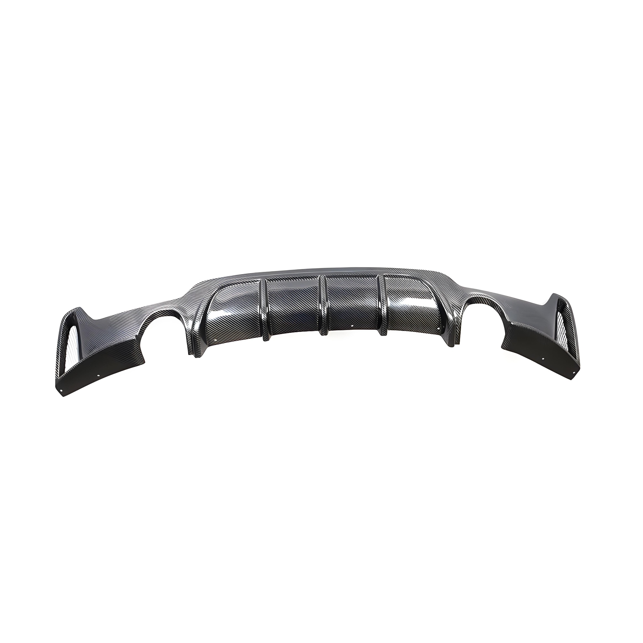 MP Style Carbon Fiber Dual Exhaust Diffuser - BMW F32 / F33 / F36 4 Se ...